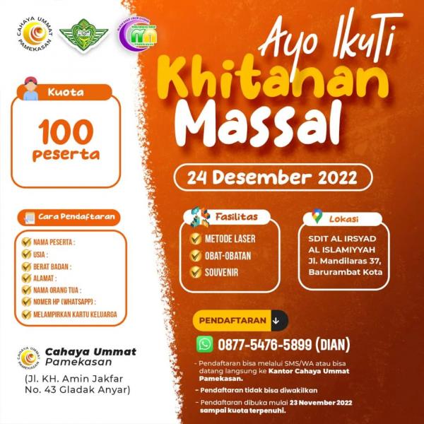 Khitanan Massal Gratis