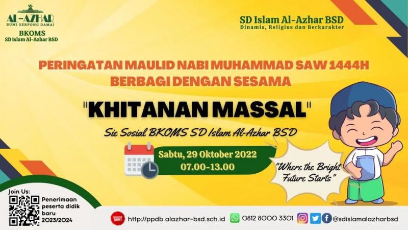 Khitanan Massal Sie Sosial BKOMS SD Islam Al-Azhar BSD