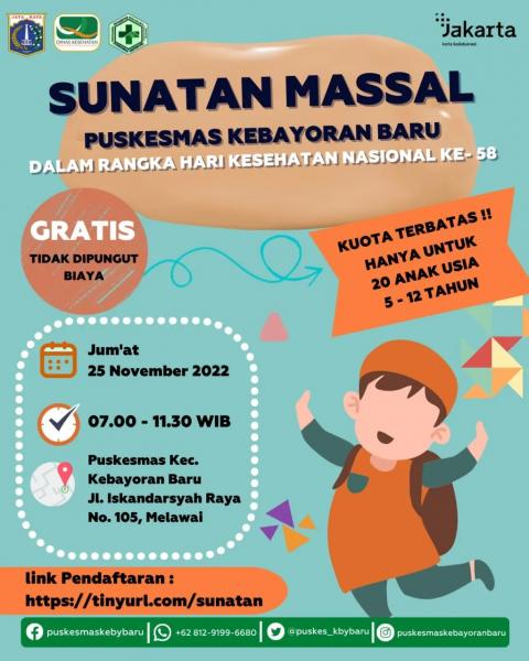 Sunatan Massal Puskesmas Kebayoran Baru